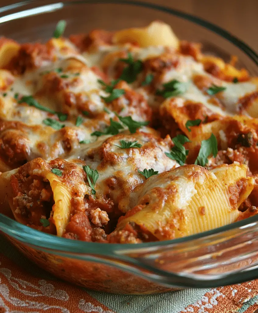 Baked Stuffed Shells Recipe - simplerecipee.com