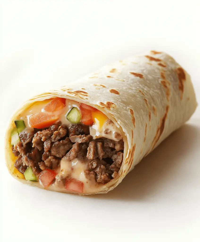 Cheesy Beef Fiesta Wraps Recipe - simplerecipee.com