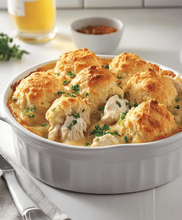 Chicken Cobbler With Red Lobster Biscuit Mix Recipe - simplerecipee.com