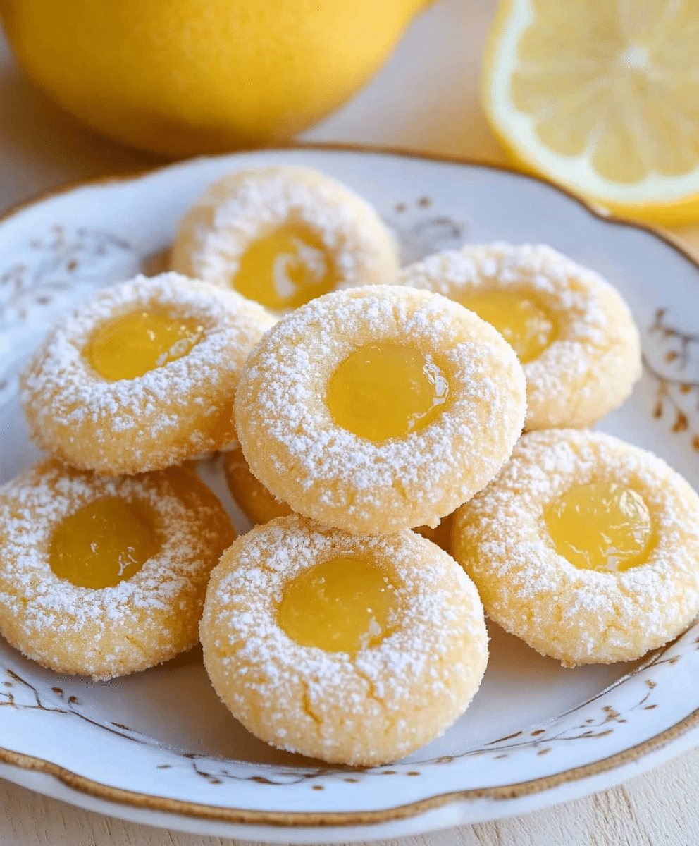 Lemon Thumbprint Cookies Recipe - simplerecipee.com