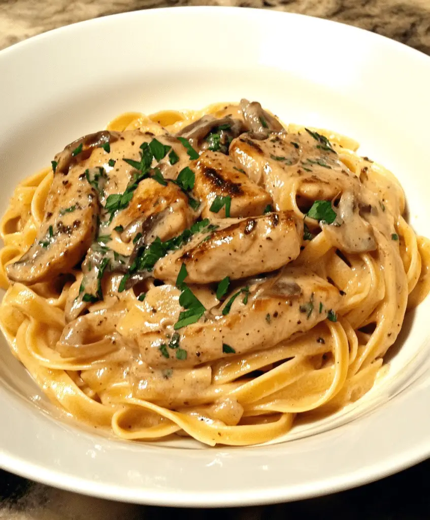 Chicken Marsala Pasta Recipe - simplerecipee.com