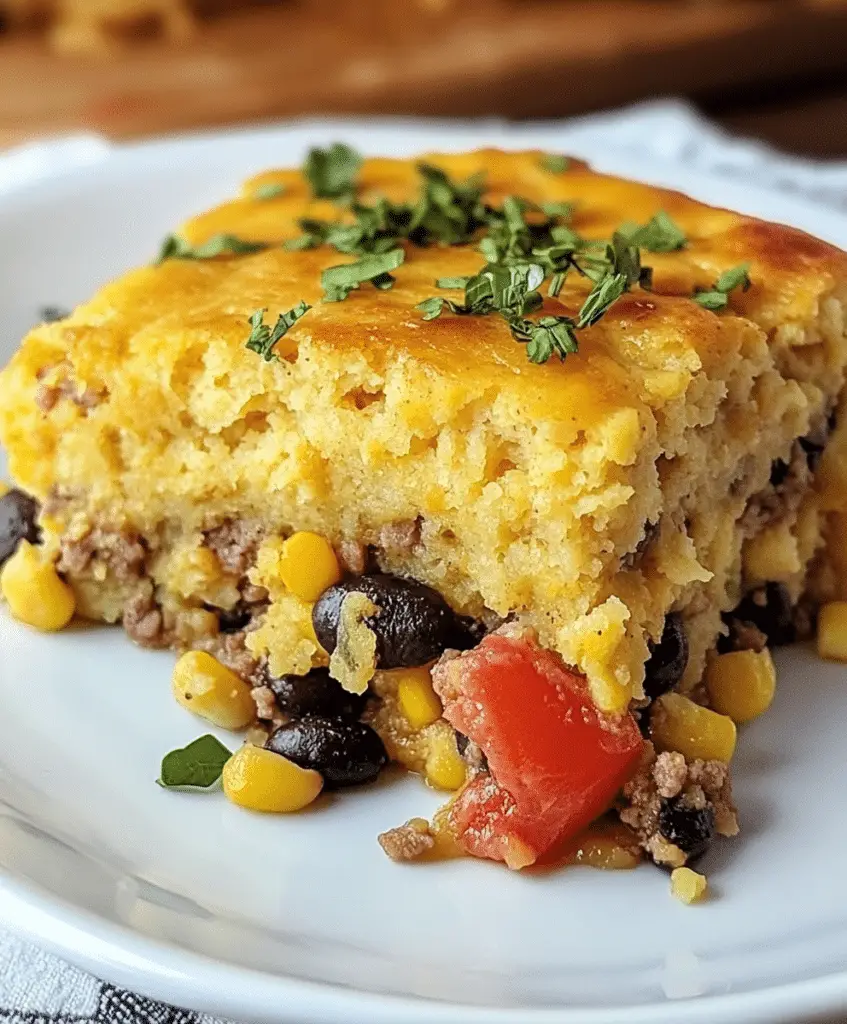 Easy Cowboy Cornbread Casserole Recipe - simplerecipee.com