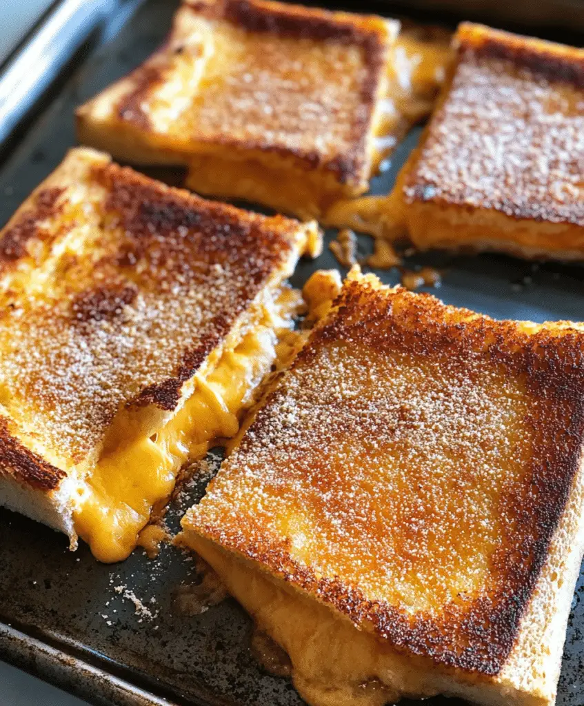 Sheet Pan Oven Grilled Cheese Recipe - simplerecipee.com