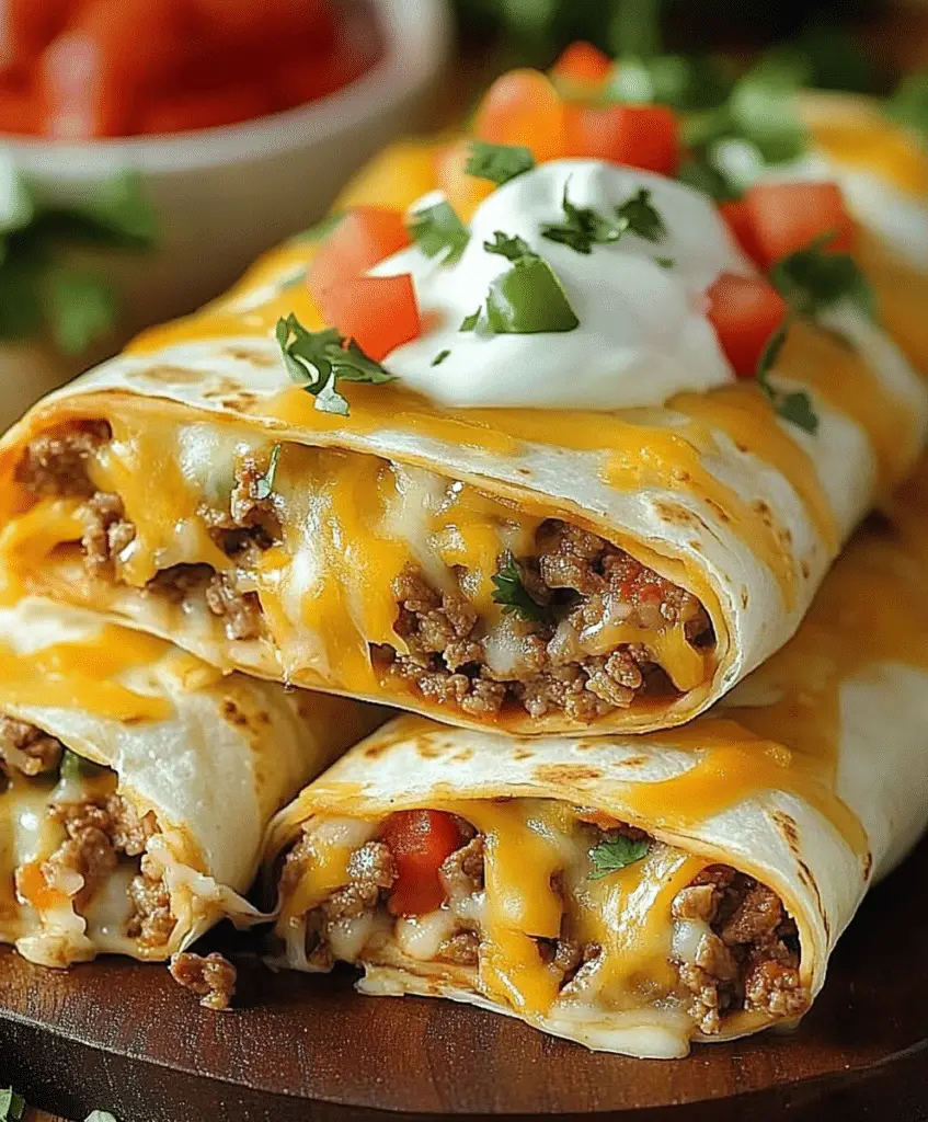 Cheesy Beefy Burrito Delight Recipe - simplerecipee.com