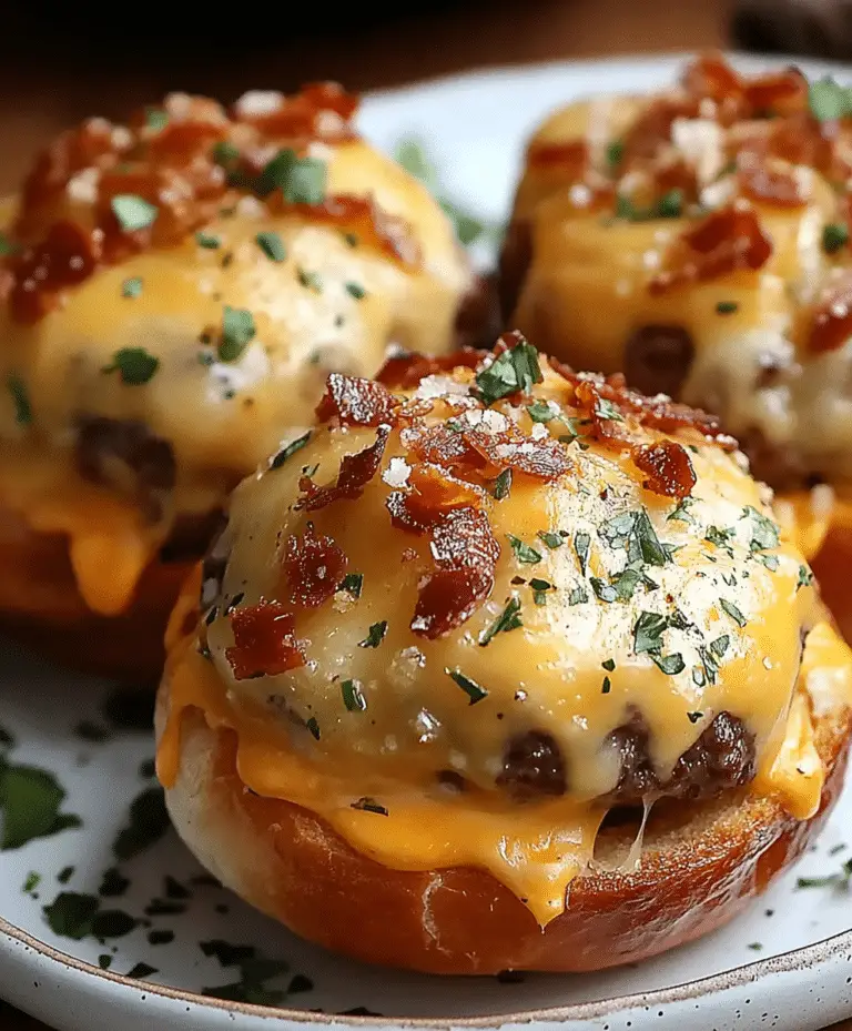 Garlic Parmesan Cheeseburger Bombs Recipe - simplerecipee.com