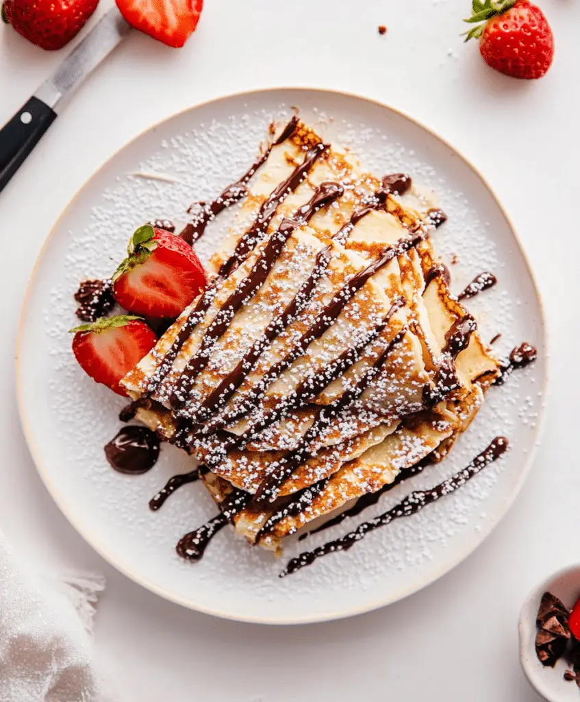 Nutella Cream-filled Crepes Recipe - simplerecipee.com