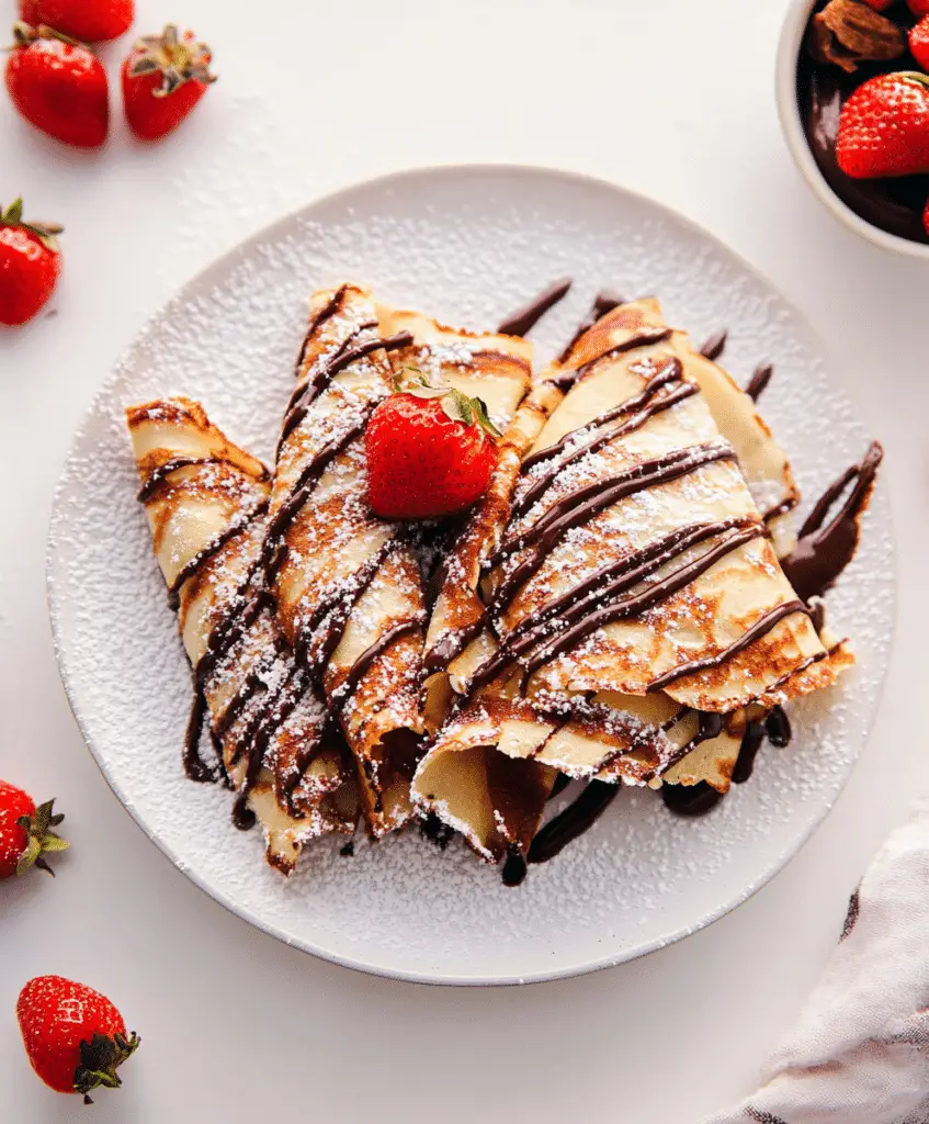 Nutella Cream-filled Crepes Recipe - simplerecipee.com