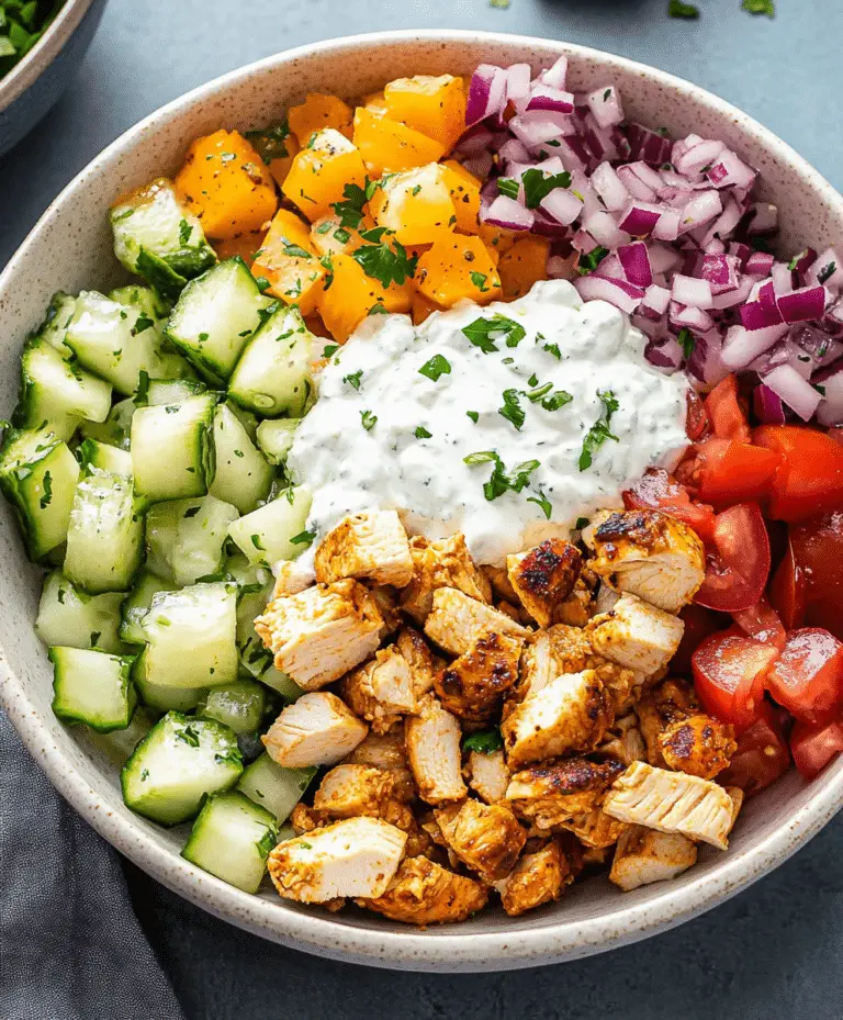 Chicken Gyro Bowls Recipe - simplerecipee.com