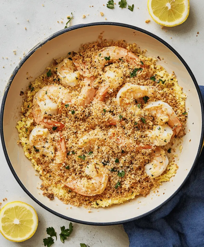 Baked Shrimp Scampi With Bread Crumbs Recipe - simplerecipee.com