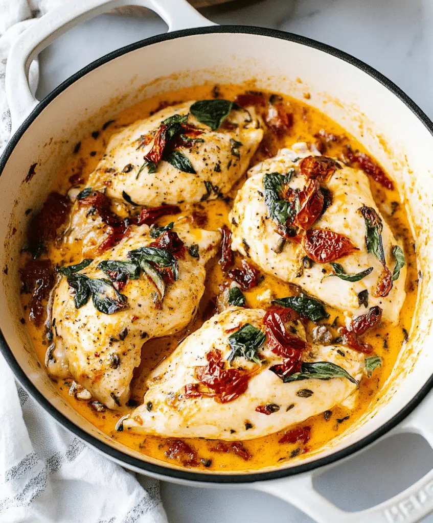 Baked Tuscan Chicken Recipe - simplerecipee.com