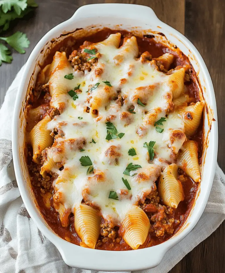 Creamy Ricotta Beef Stuffed Shells Pasta Recipe - simplerecipee.com