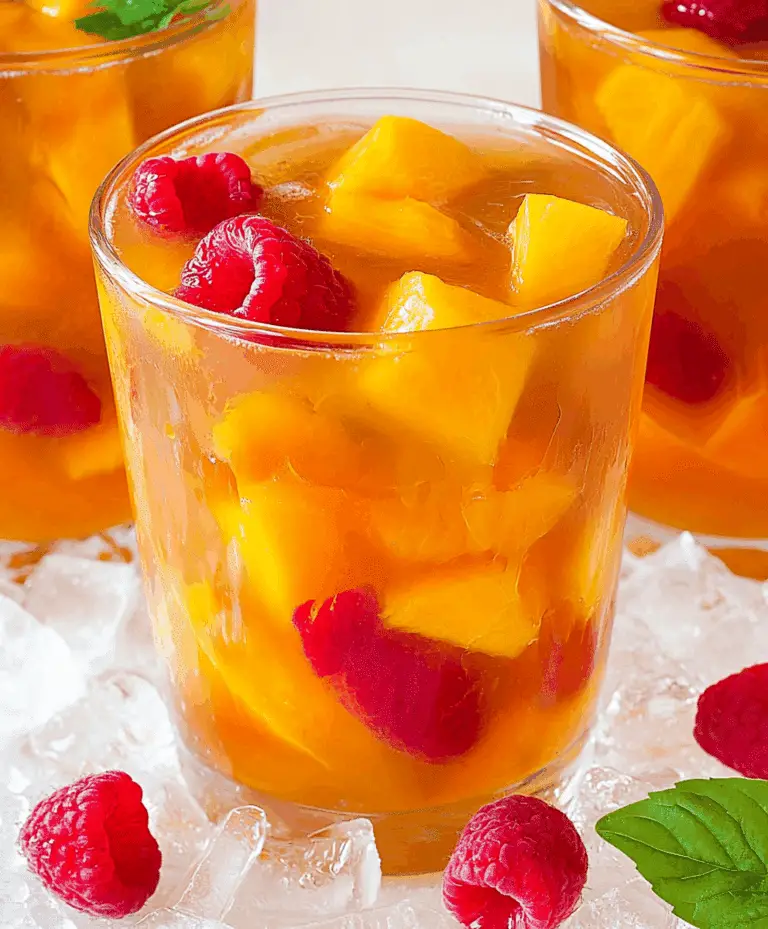 Homemade Mango Iced Tea Recipe - simplerecipee.com