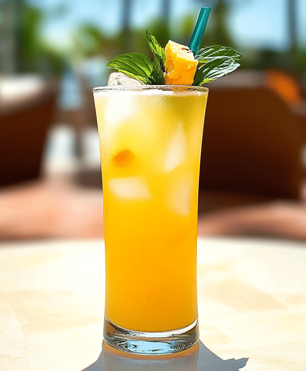 Tropical Fizz Mocktail Recipe - simplerecipee.com